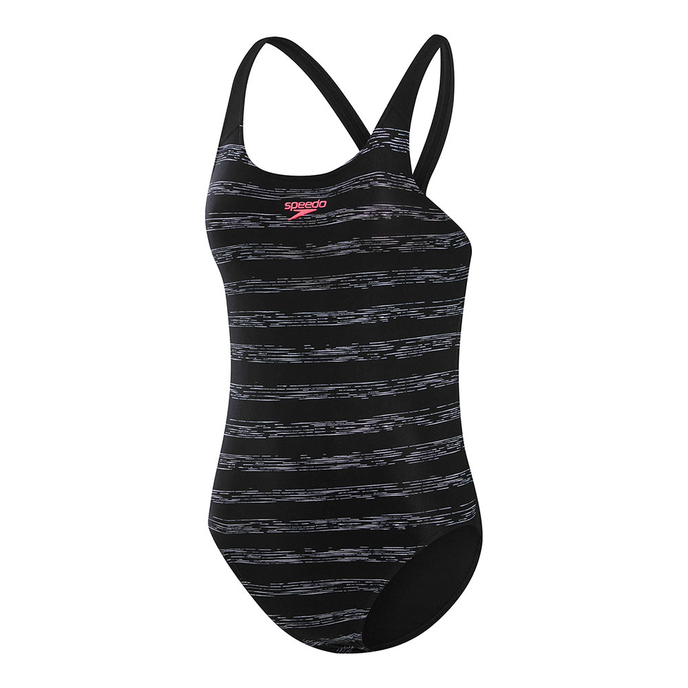 Speedo Girls Endurance Leaderback Stripe Swimsuit Rebel Sport